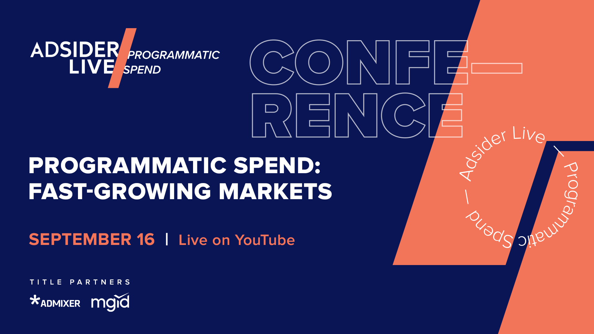 Adsider LIVE / Programmatic Spend | Live on Youtube | September, 16th